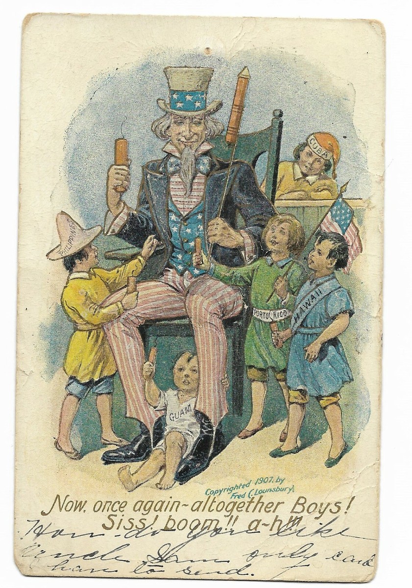 Political Cartoon Uncle Sam Imperialism