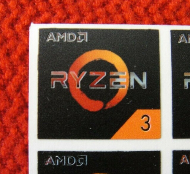 AMD RYZEN 3 Sticker Logo Decal for laptop desktop PC | eBay