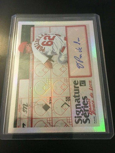 2019 Panini Donruss - Signature Series Daniel Ponce de Leon #SS-DP (AU ...