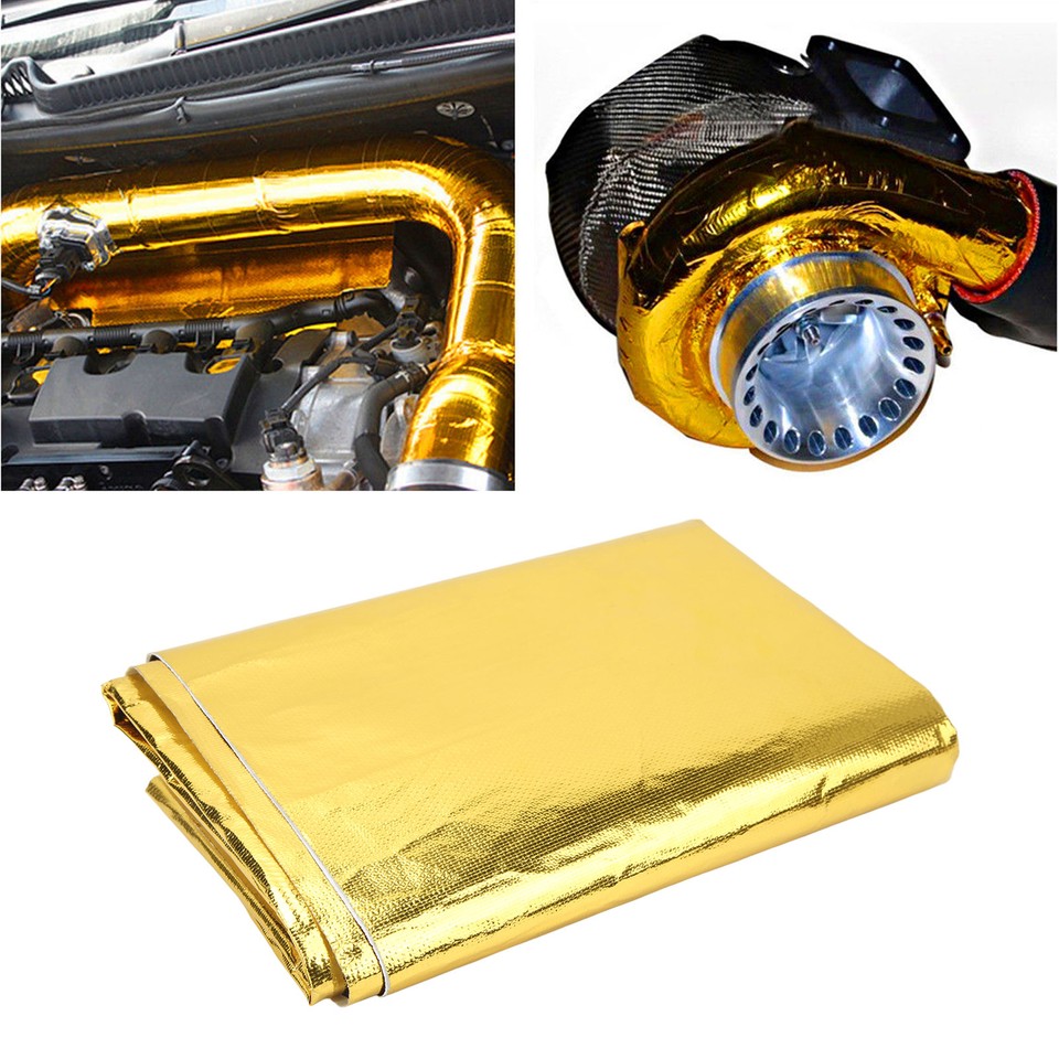 Gold Heat Barrier Reflect Sheet Self Adhesive High Temp Heat Shield ...