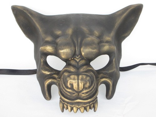 ADULT MENS WOLF WEREWOLF STEAMPUNK COSTUME MASK MASQUERADE VENETIAN ...