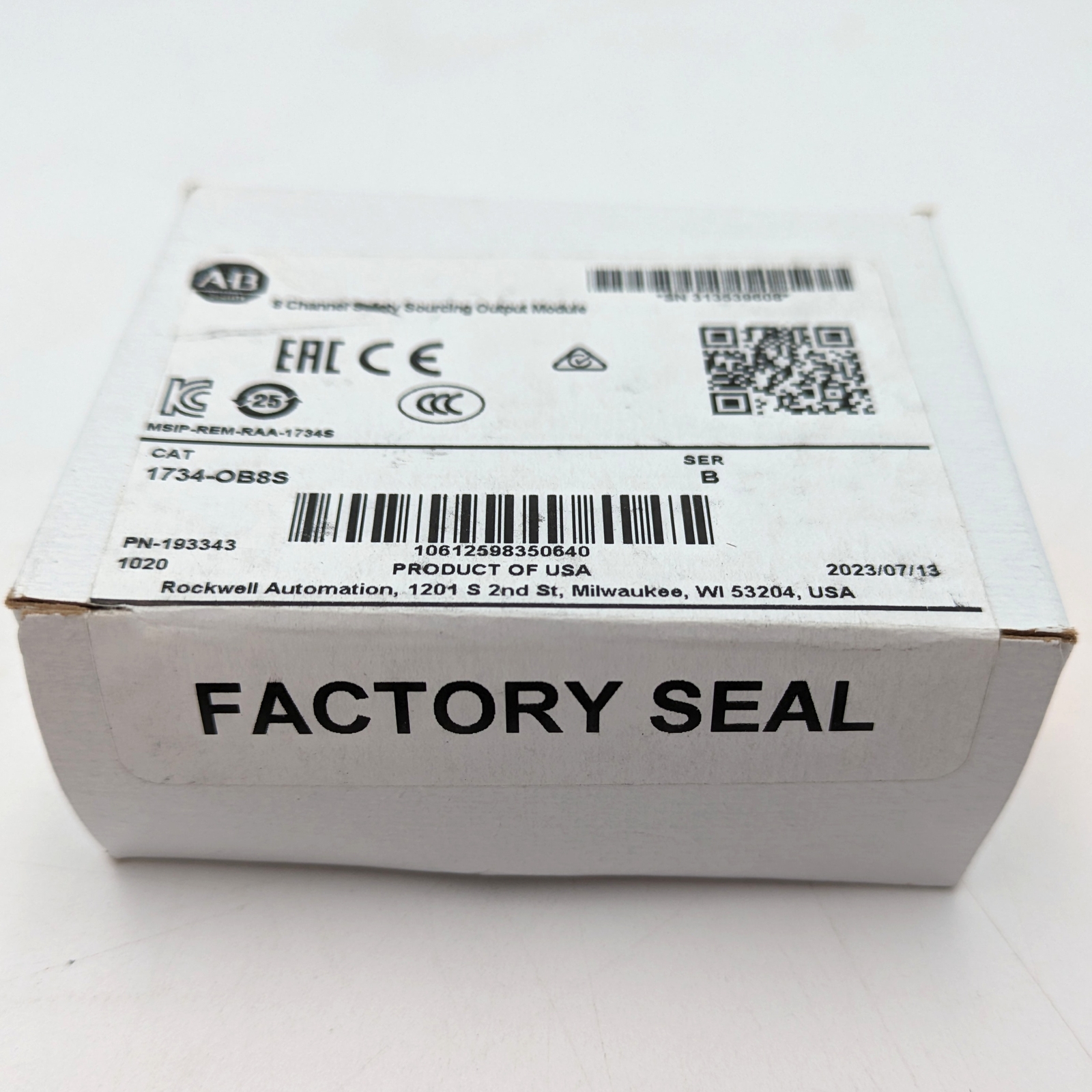 Allen-Bradley 1734-OB8S POINT Guard I/O Safety Module for sale online ...