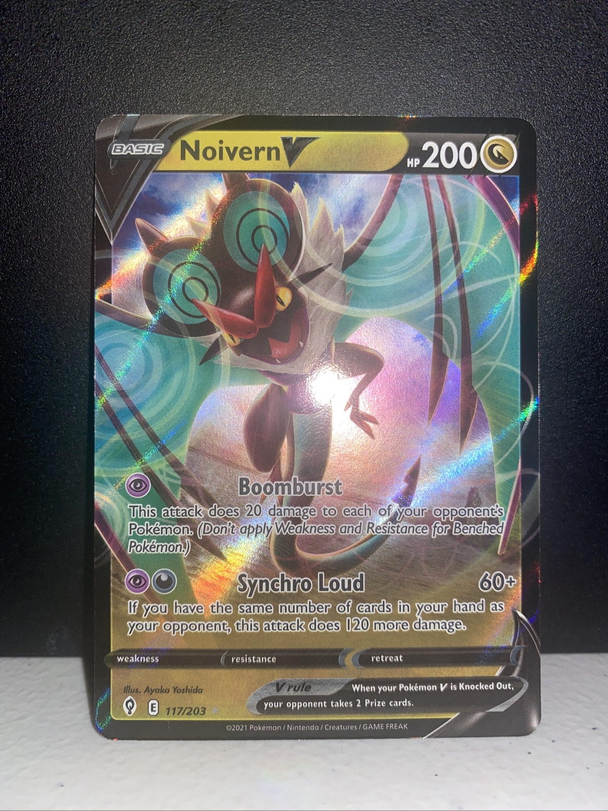 Noivern V 117/203 Evolving Skies Pokemon TCG Ultra Rare Card NM - Mint ...