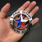 Metal Chrome Lone Star Texas Edition Car Trunk Rear Emblem Badge Decal ...
