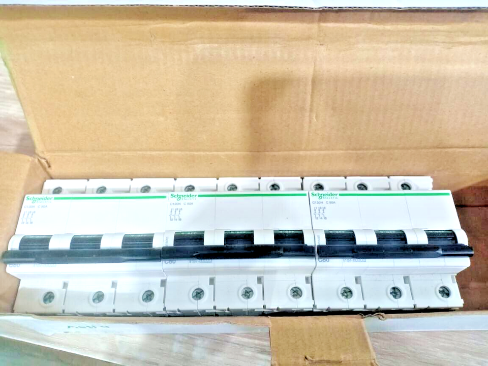 1PC A9N18365 SCHNEIDER CIRCUIT BREAKER Acti9 C120N 3P - 80A - C curve ...