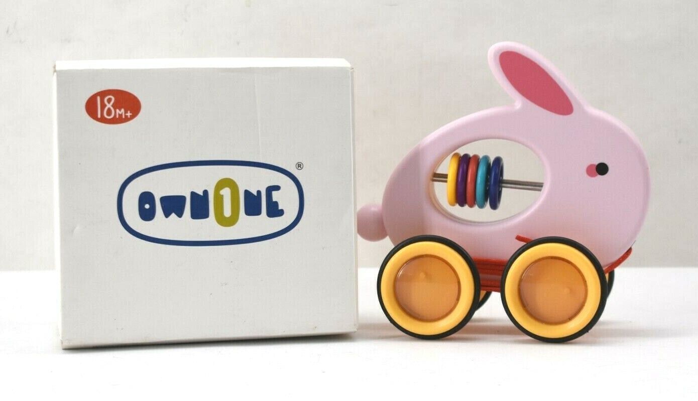 Ownone 1 Pull Along Toy Bunny For Toddlers 6.5" x 3.2" x 6.1" Plastic ...