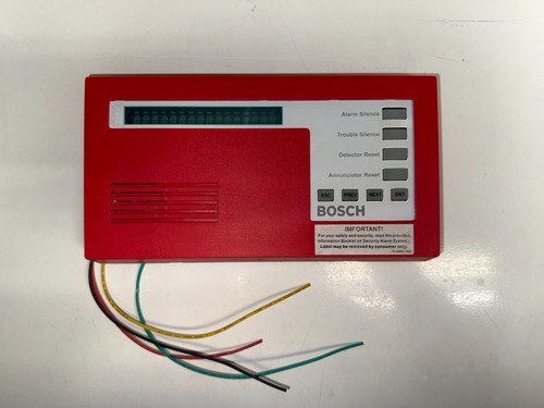 Bosch D1256 Full Function Fire Alarm Keypad (Red) | eBay