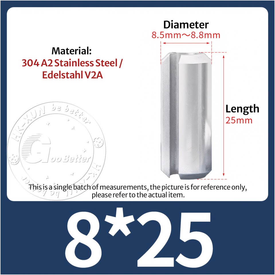 8mm-12mm Stainless Steel Slotted Spring Tension Pins Sellock Roll Pins ...