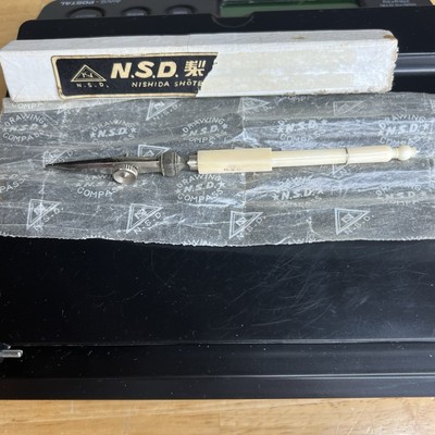 VTG NSD Nishida Ruling Pen E2 Orig Box Drafting Tool Drawing Compass ...
