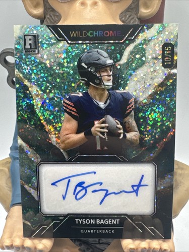 2023 Tyson Bagent Wild Card Wildchrome WildPaint Auto SP 10/15 Chicago ...