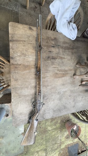 Old Flintlock Musket Display Gun | eBay UK