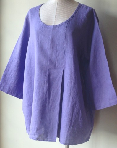 FLAX Designs LINEN Tucked Tunic 1G & 2G NWT Tunic WISTERIA | eBay