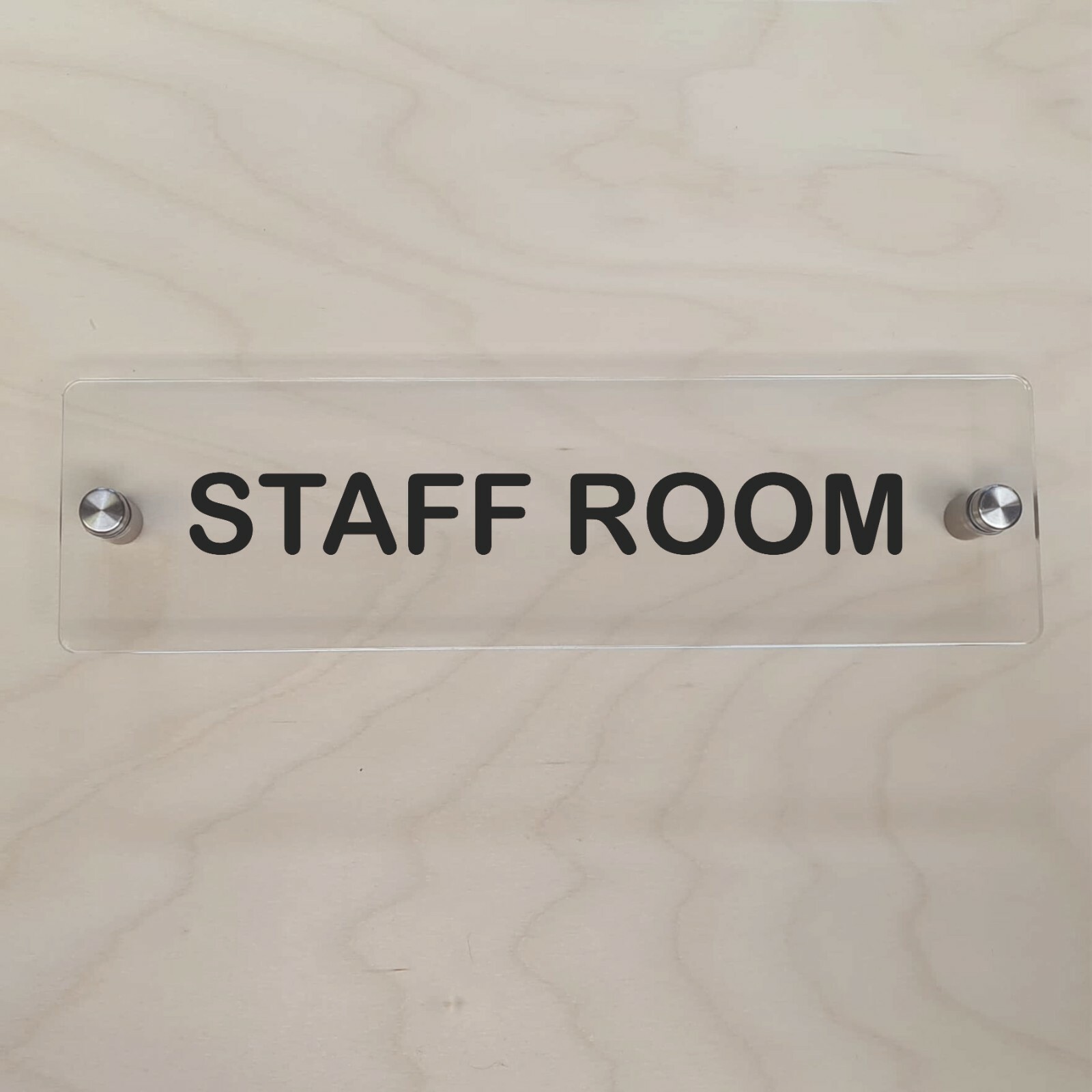 Staff Room Office Door Sign ~ 7cm x 25cm ~ Office Plaque ~ Clear ...