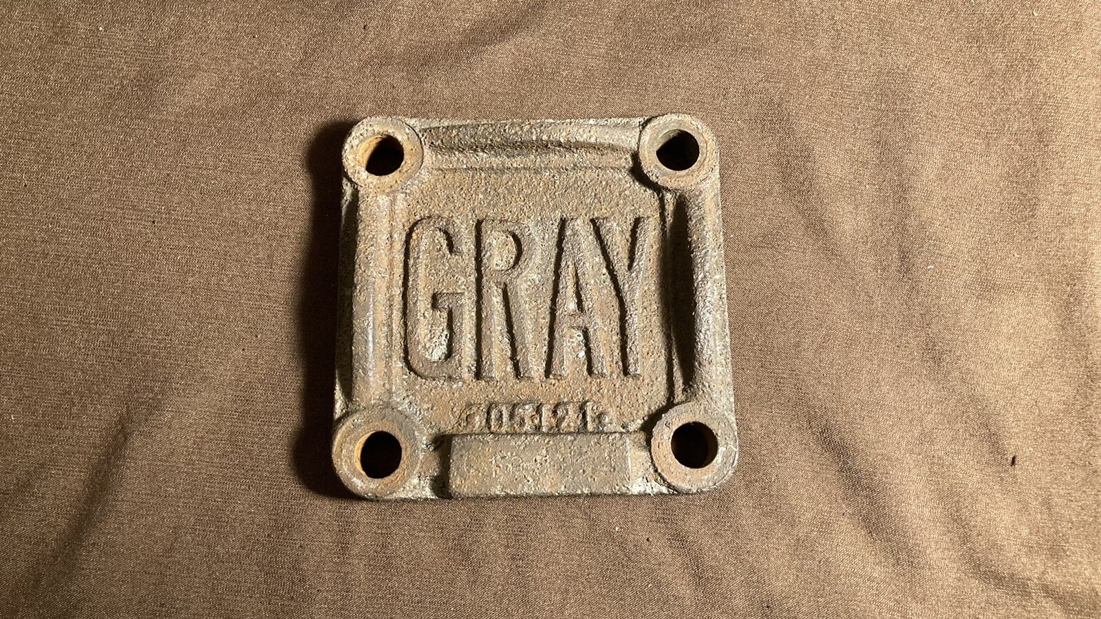 Antique Cast Iron Gray Nameplate Plaque Tag Sign Engine Tool | eBay