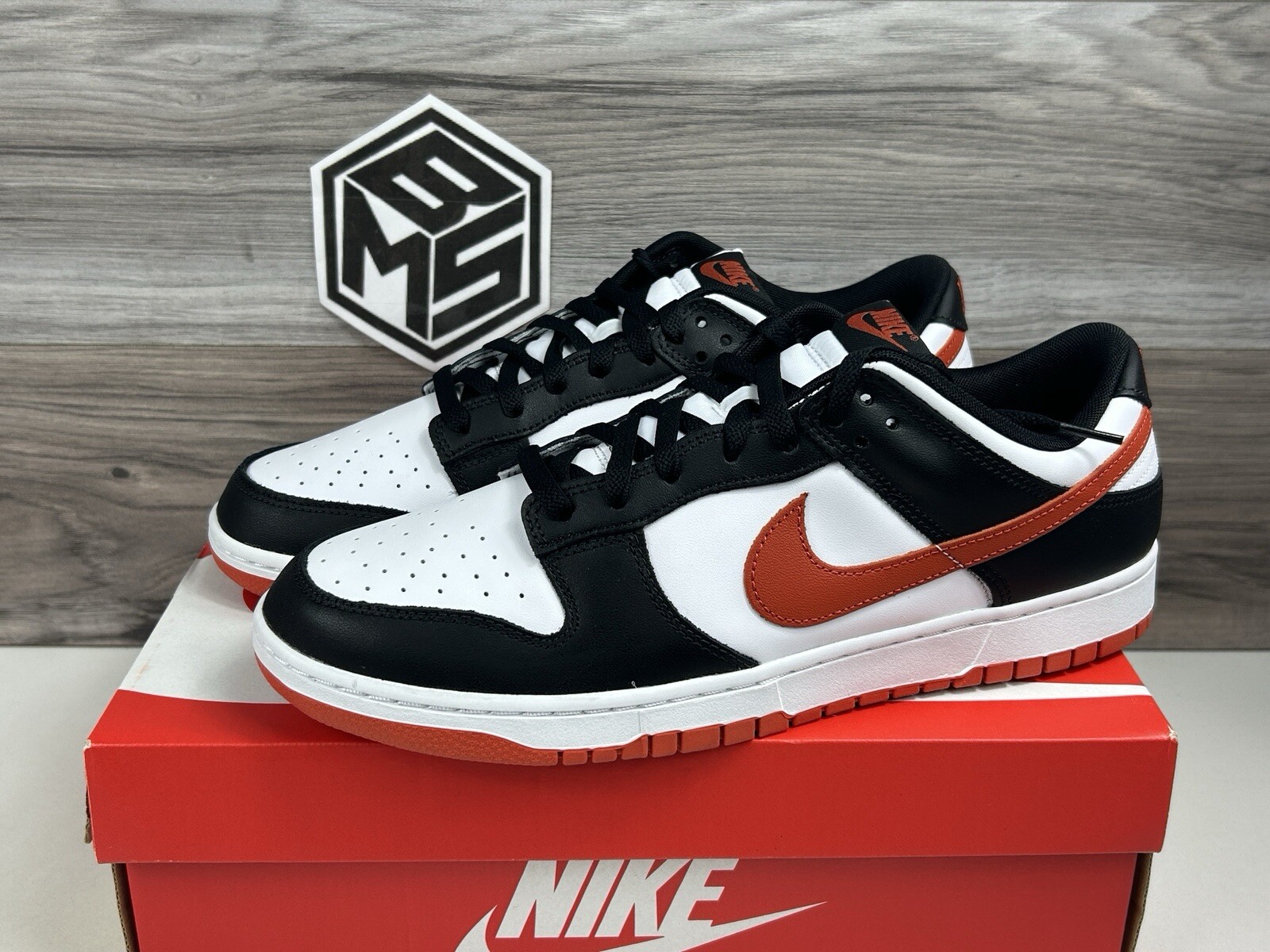 Men's Nike Dunk Low Retro "Dragon" White Black Red | Multiple Sizes ...