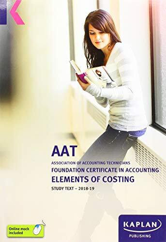 ELEMENTS OF COSTING - STUDY TEXT (Aat Study Texts) | eBay