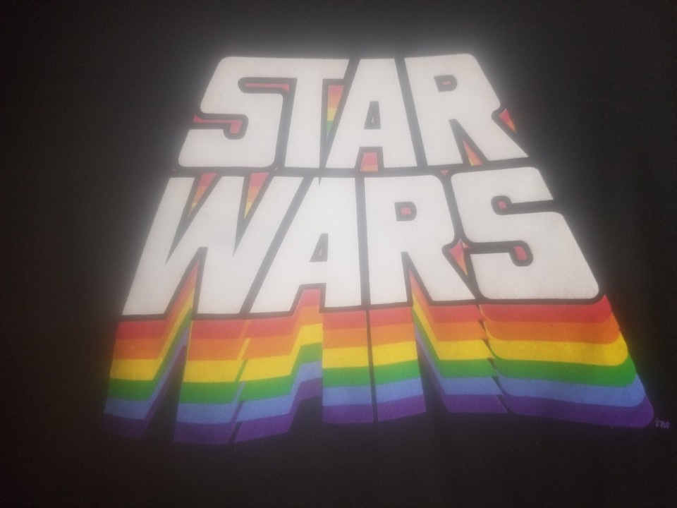 Star Wars Rainbow T Shirt XL | eBay