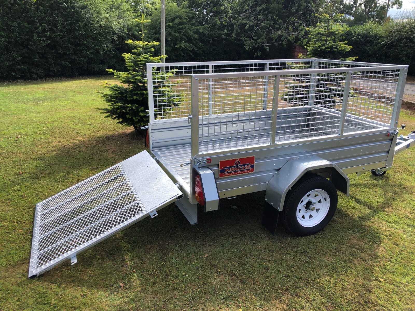 Apache Brand New 6X4 Trailer With Cage Kit & Heavy Duty Rear Loading ...
