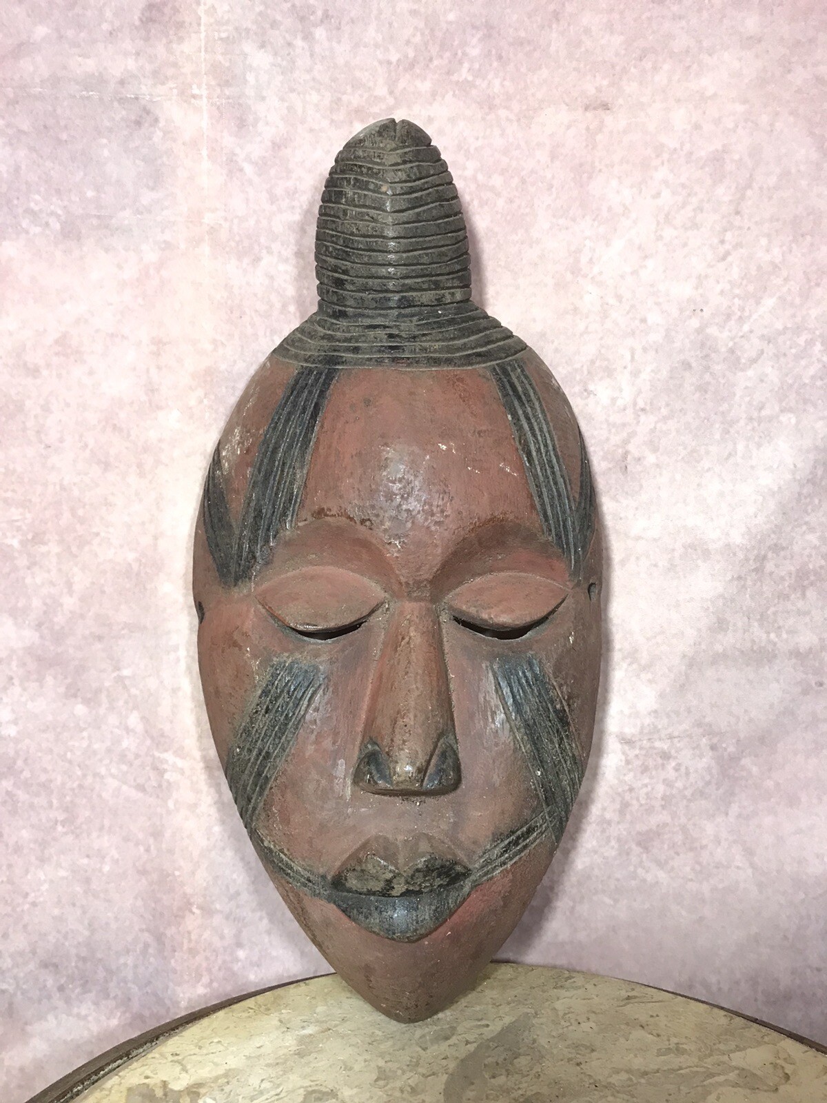 AUTHENTIC AFRICAN ART HAND MADE WOODEN STATUE / MASKS | eBay