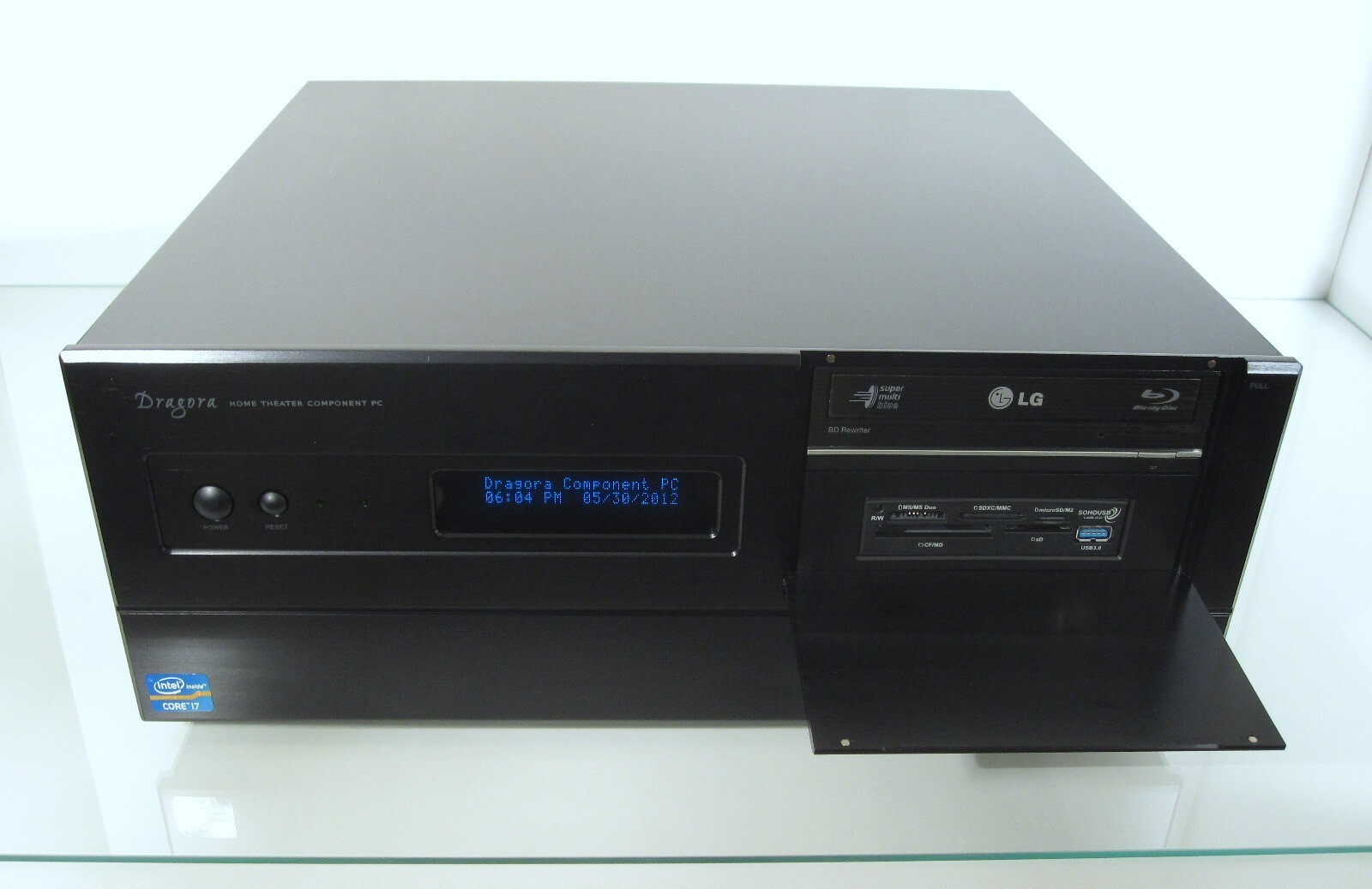 Dragora Accent HT-200 Black Brushed Aluminum Home Theater PC HTPC ...