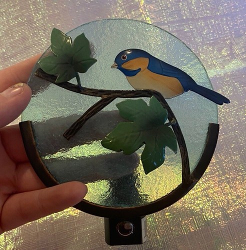 Beautiful Blue Bird Night Light In EUC | eBay