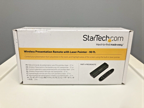 StarTech.com Wireless Presentation Remote with Laser Pointer - 90ft ...