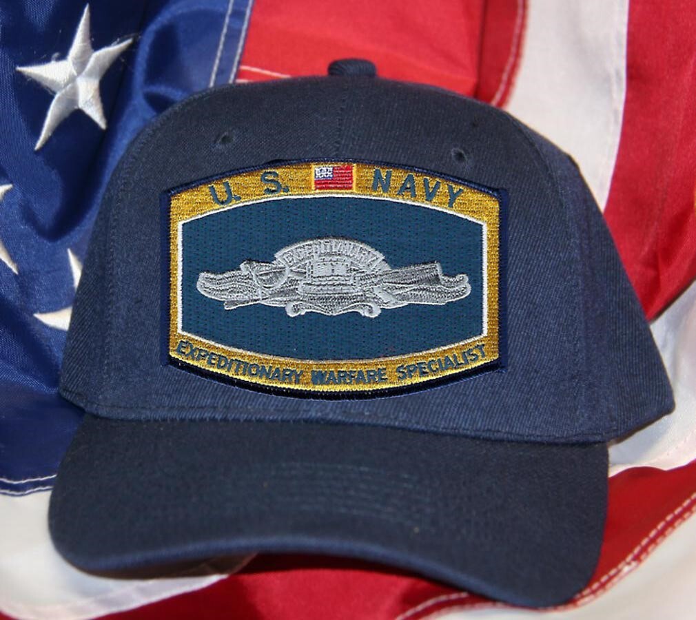 EXPEDITIONARY WARFARE SPECIALIST EXW RATING HAT PATCH CAP US NAVY VET ...