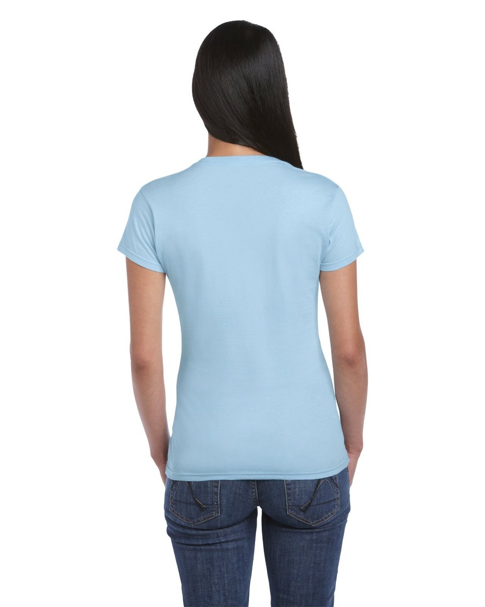 Sky Blue Shirt Back Gildan