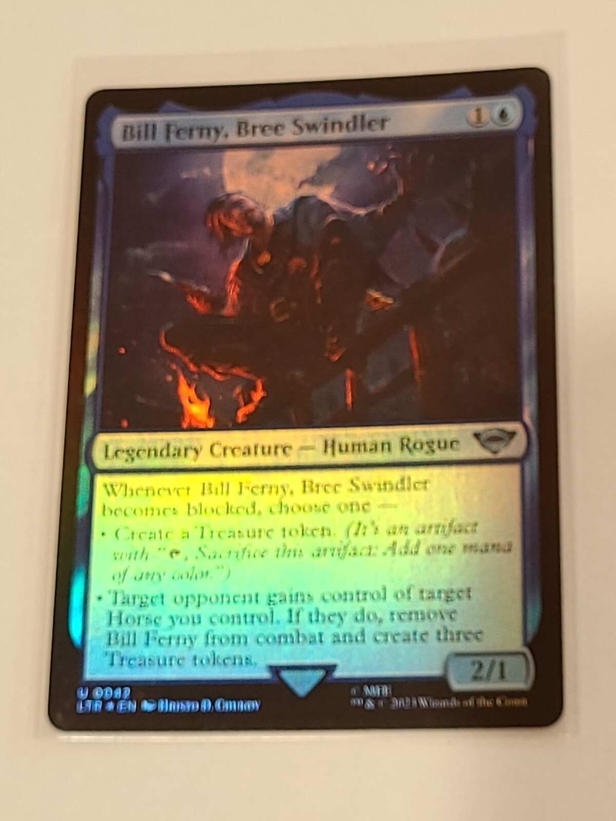 MTG FOIL Bill Ferny, Bree Swindler – The Lord of the Rings Card # 042 ...