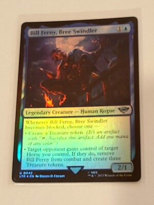 MTG FOIL Bill Ferny, Bree Swindler – The Lord of the Rings Card # 042 ...