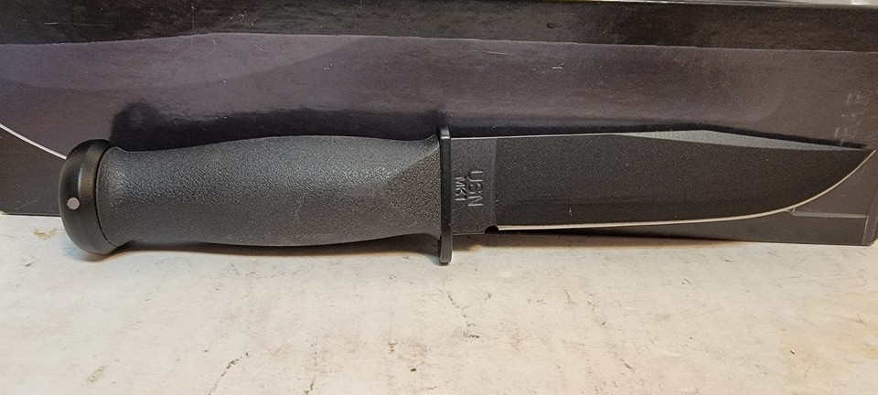 KA-BAR 2221 US Navy Fighting Knife - Tactical Combat Fixed Blade with ...