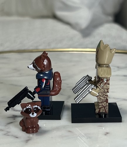 LEGO Guardians of the Galaxy Groot & Rocket Custom Pad Print ...