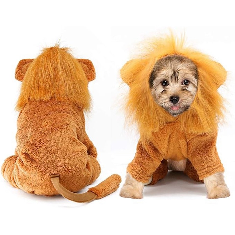 2X(Dog Lion Costume Pet Clothes for Party Simulation Lion Pets ...