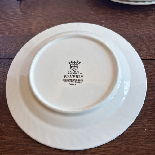 Set Of 4 Philippe Richard WAVERLY 7 5/8" Salad Plates Dishwasher ...