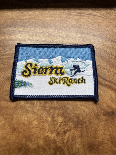 Sierra Ranch SKIING SKI PATCH TRAVEL Rare Vtg 70s Sew On Lake Tahoe ...