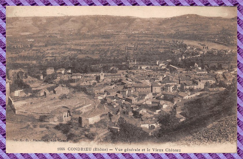 Postcard - CONDRIEU - General View and the Old Castle | eBay