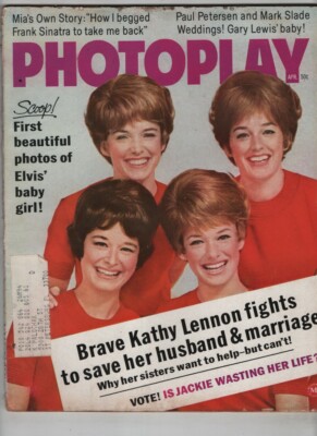 Photoplay Mag Kathy Lennon Fights To Save Mira Farrow April 1968 ...
