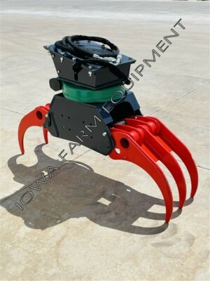 IFE 5T62, 62" 5-TINE BYPASS SCRAP/STONE/LOG GRAPPLE & RIGID SLEWING ...