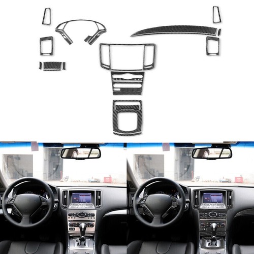 For Infiniti G37 2010-2013 24Pcs Carbon Fiber Interior Decorative Kit ...
