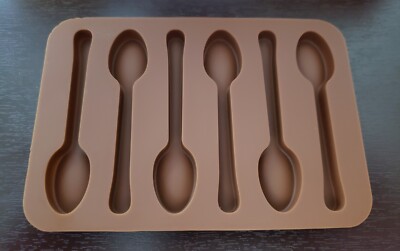 1pc Spoons Silicone Mold, 3D Fondant Mold For DIY Pudding Chocolate Candy Desser | eBay