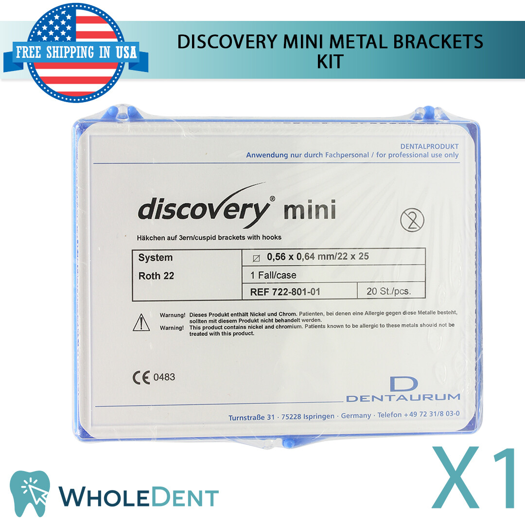Orthodontic Dental Discovery Mini Metal Brackets Braces Kit Roth ...