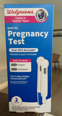 Walgreens One Step Pregnancy Test 2 per box 6 total tests EXP 03/26 ...