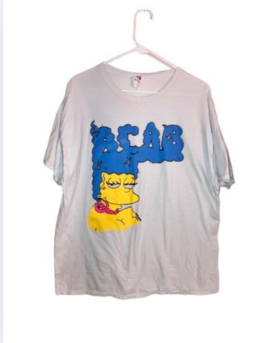 Simpsons shirt Marge Simpson Graffiti Style Bubble Letters RARE size XL ...
