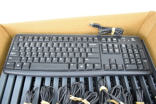 Logitech Y-U0009 Keyboard USB Desktop Wired Black Light No Feet Lot of ...