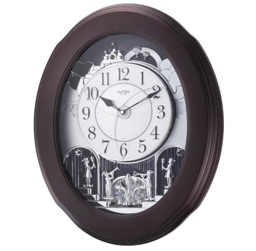 Rhythm Clocks Nostalgia Espresso Magic Motion Clock (4MH871WU06) | eBay