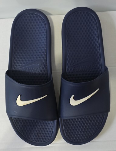 Retro Nike Classic Blue Slides Men’s Size 11 Sandals Swoosh Logo | eBay