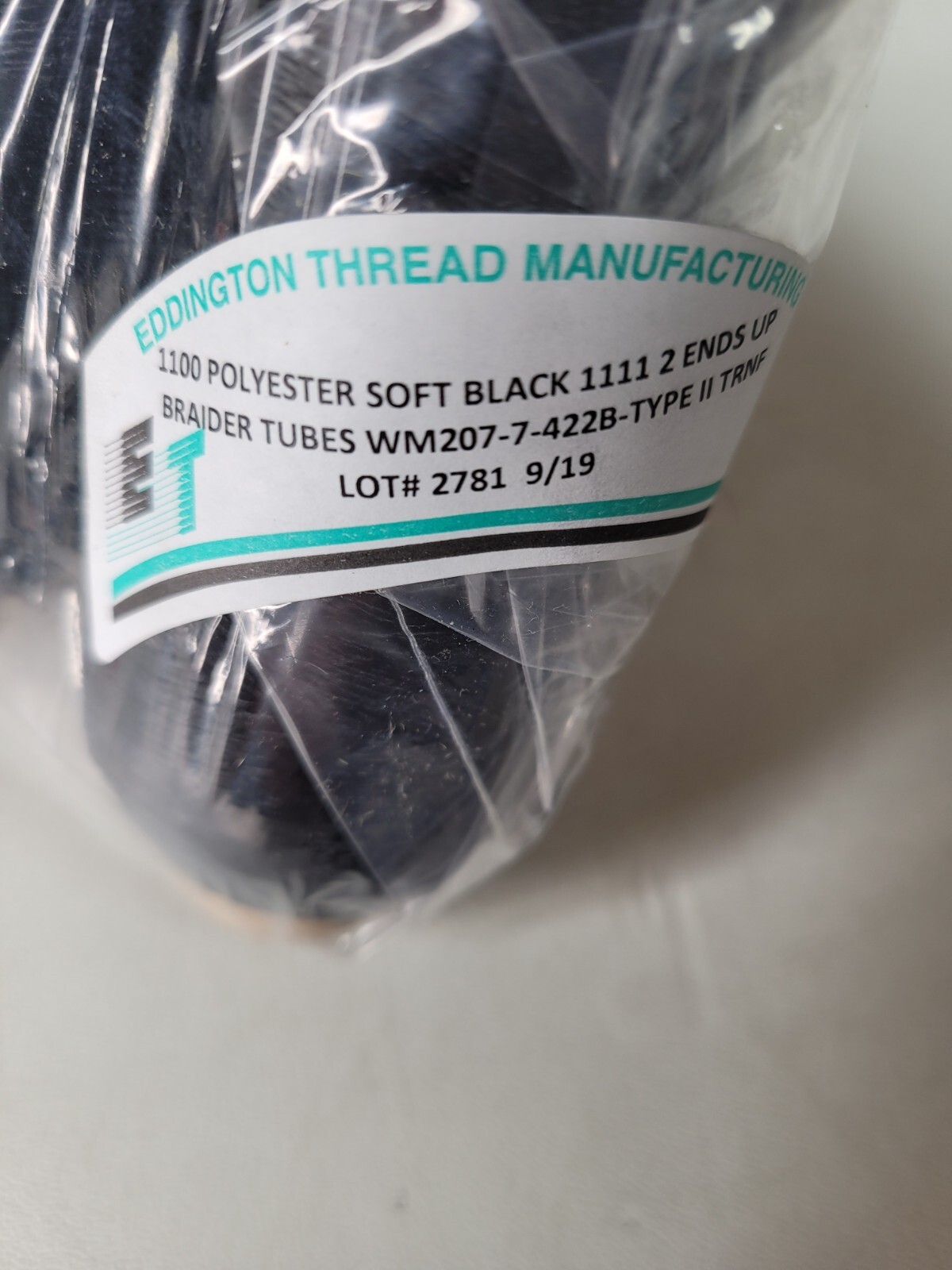 (4 NEW) Eddington Thread 1100 Polyester Soft Black 1111 2 Ends Braider ...