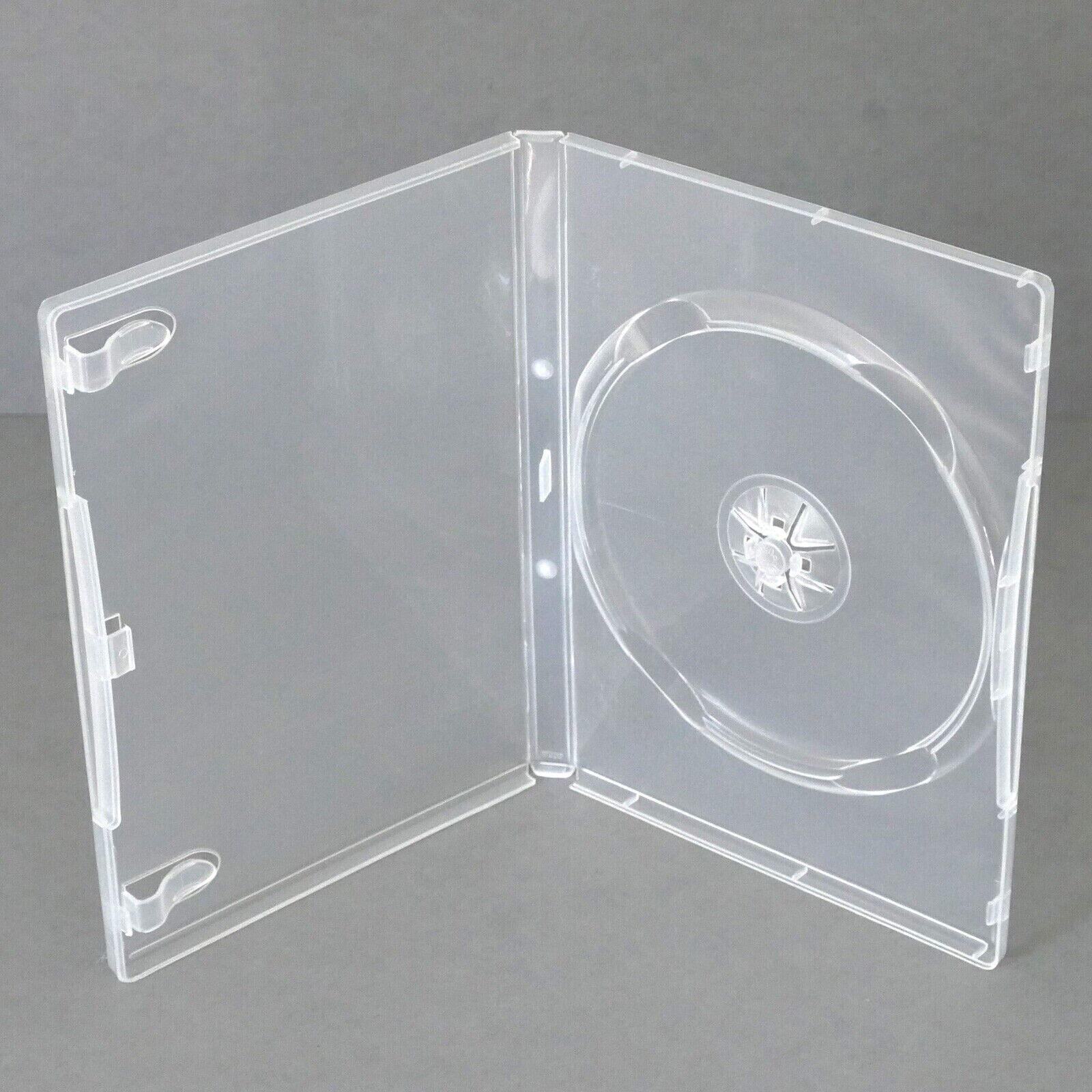 20 Single CLEAR 14mm Quality CD / DVD Cover Cases HOLD 1 Standard Size ...