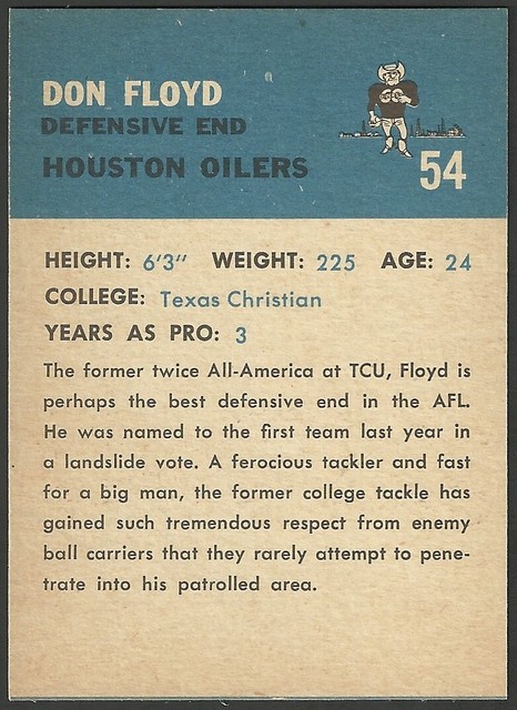 1962 Fleer - #54 Don Floyd for sale online | eBay