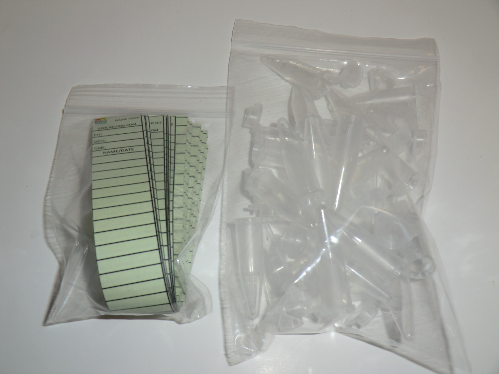 Micro geocache containers water proof tubes and logs - Cache geocaching ...